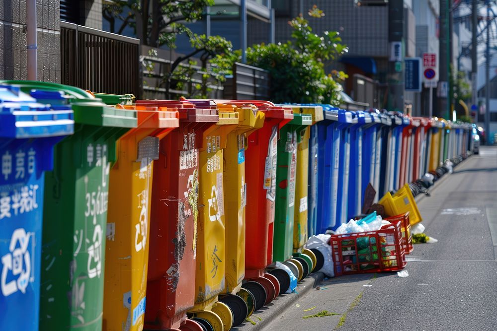 Clean waste sorting Japan transportation | Free Photo - rawpixel