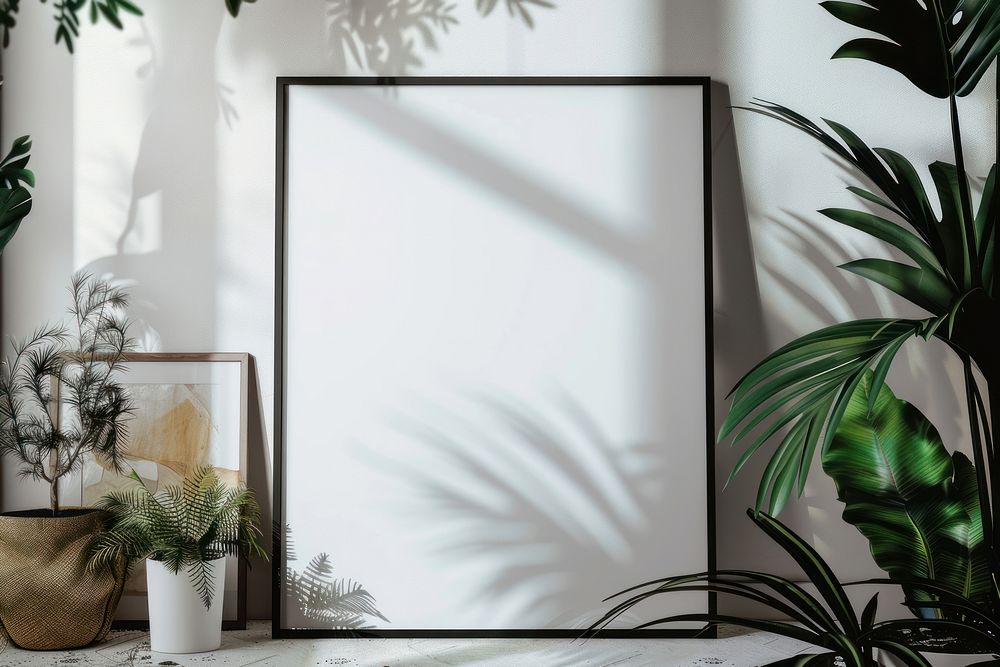 Poster mockup plant photo frame | Free Photo - rawpixel