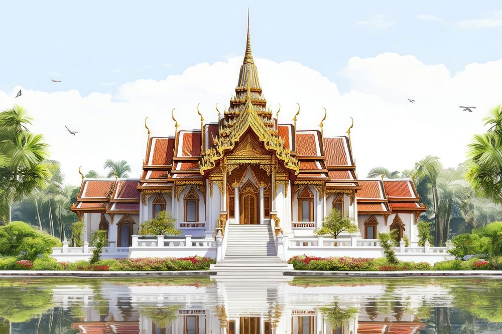 Thai Temple temple architecture building | Free Photo - rawpixel