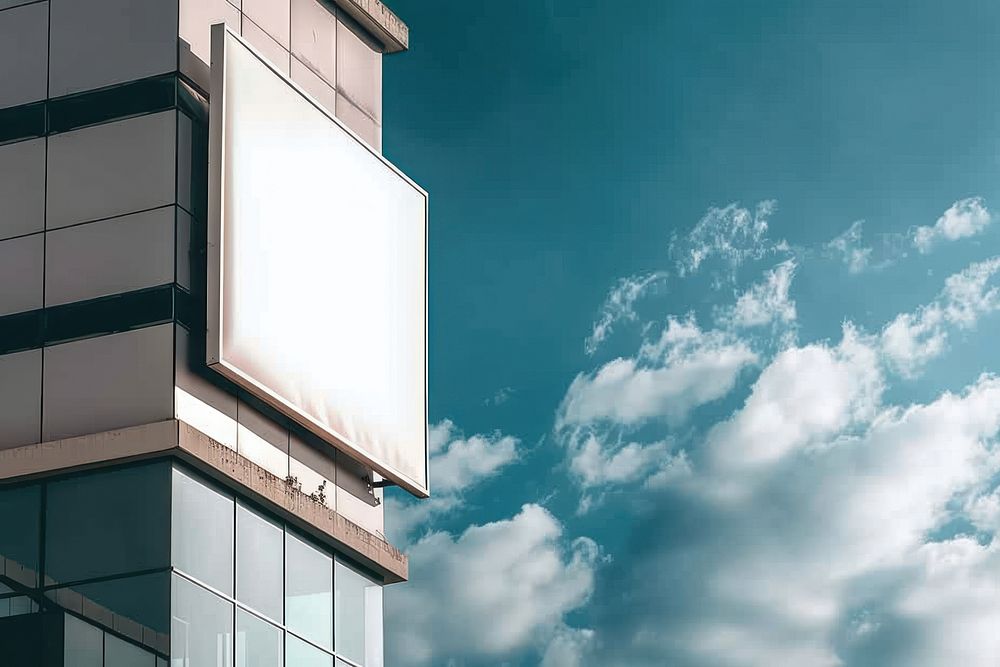 Rectangle company sign building mockup | Free Photo - rawpixel