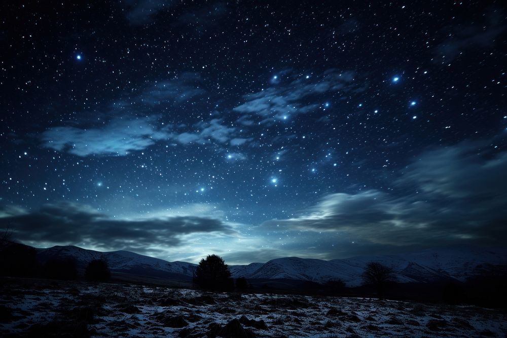 Stars sky night landscape astronomy. | Free Photo - rawpixel
