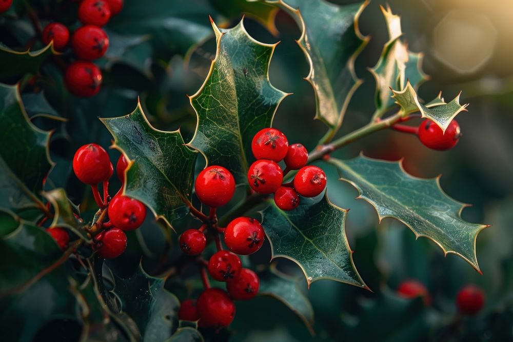 Holly texture outdoors plant fruit. | Free Photo - rawpixel