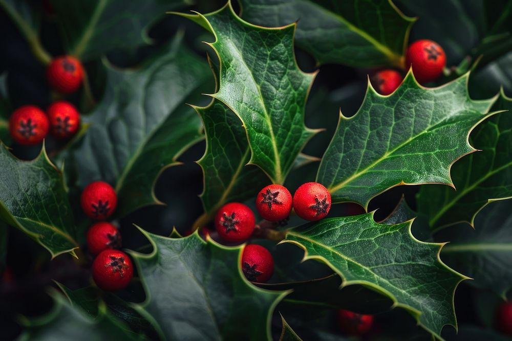 Holly texture outdoors plant leaf. | Premium Photo - rawpixel