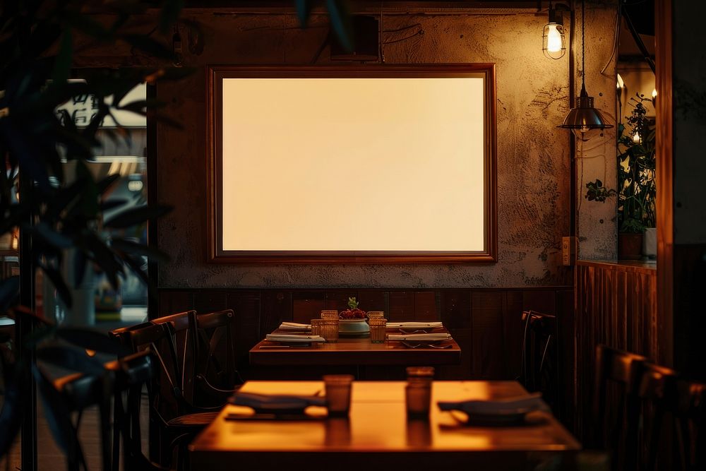 Restaurant screen architecture electronics. | Free Photo - rawpixel