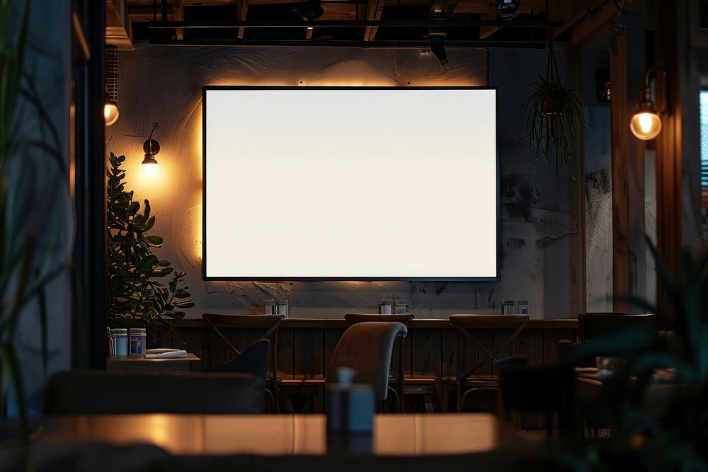 Restaurant screen architecture electronics. | Free Photo - rawpixel