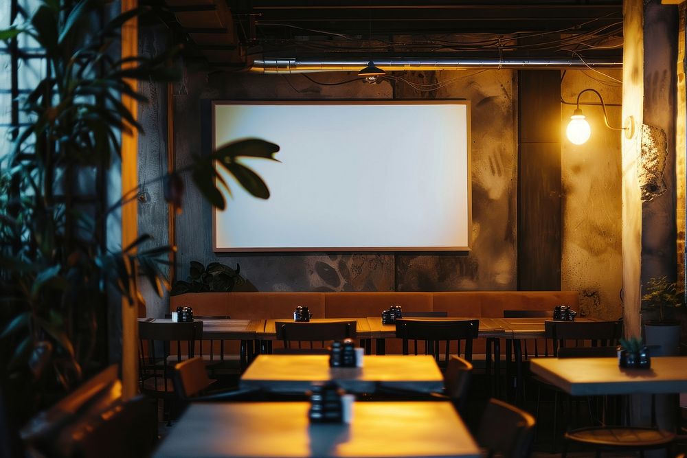 Restaurant screen architecture electronics. | Free Photo - rawpixel