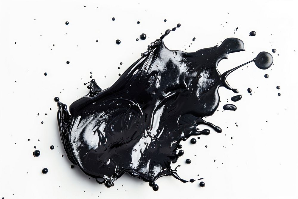 Black paint splash white background | Premium Photo - rawpixel