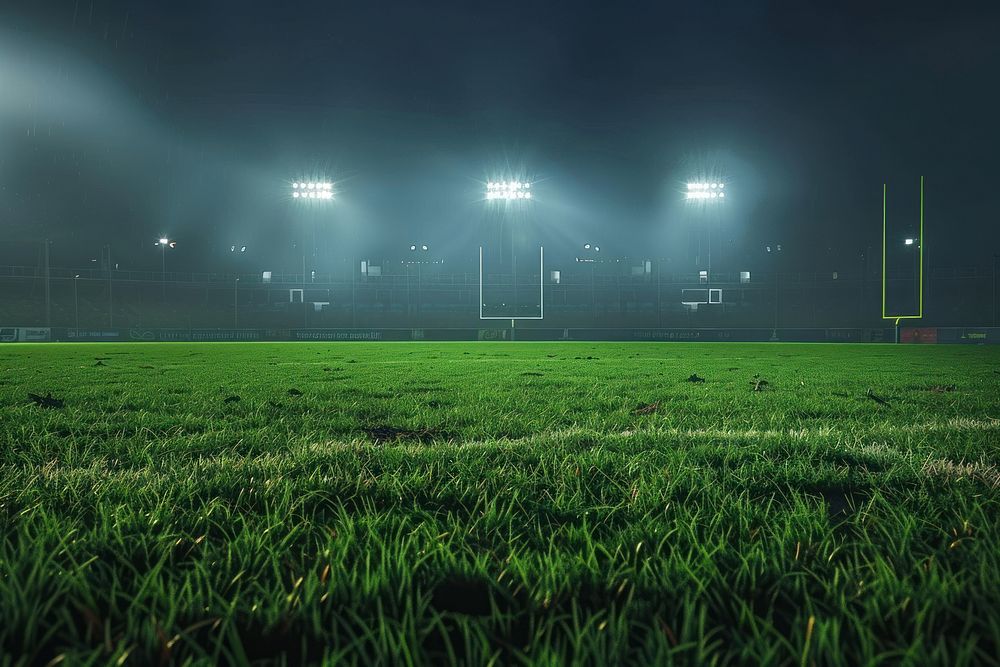Football field outdoors stadium nature. | Premium Photo - rawpixel