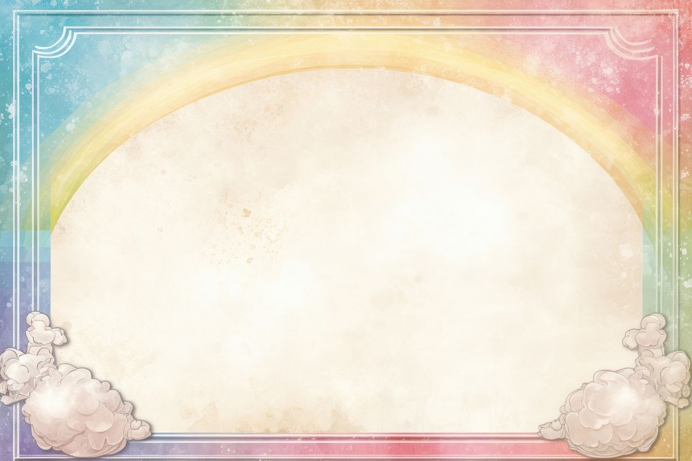 Vintage rainbow frame backgrounds paper | Premium Photo Illustration ...