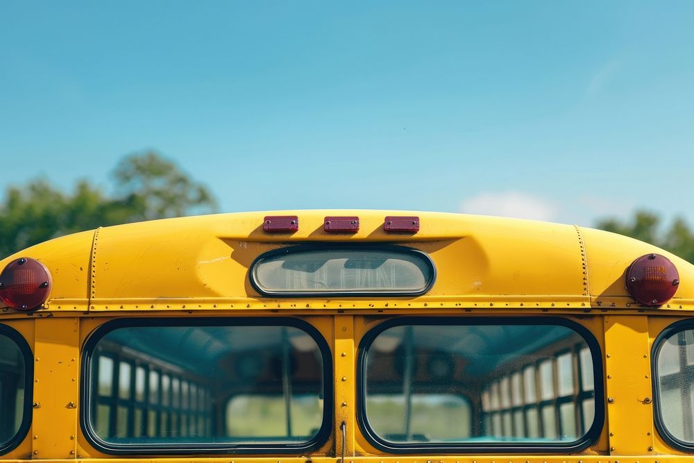 Photo rear school bus vehicle | Free Photo - rawpixel
