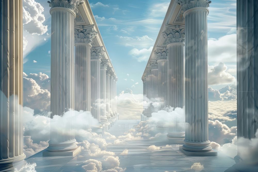 Photo pillars cloud architecture outdoors | Premium Photo - rawpixel