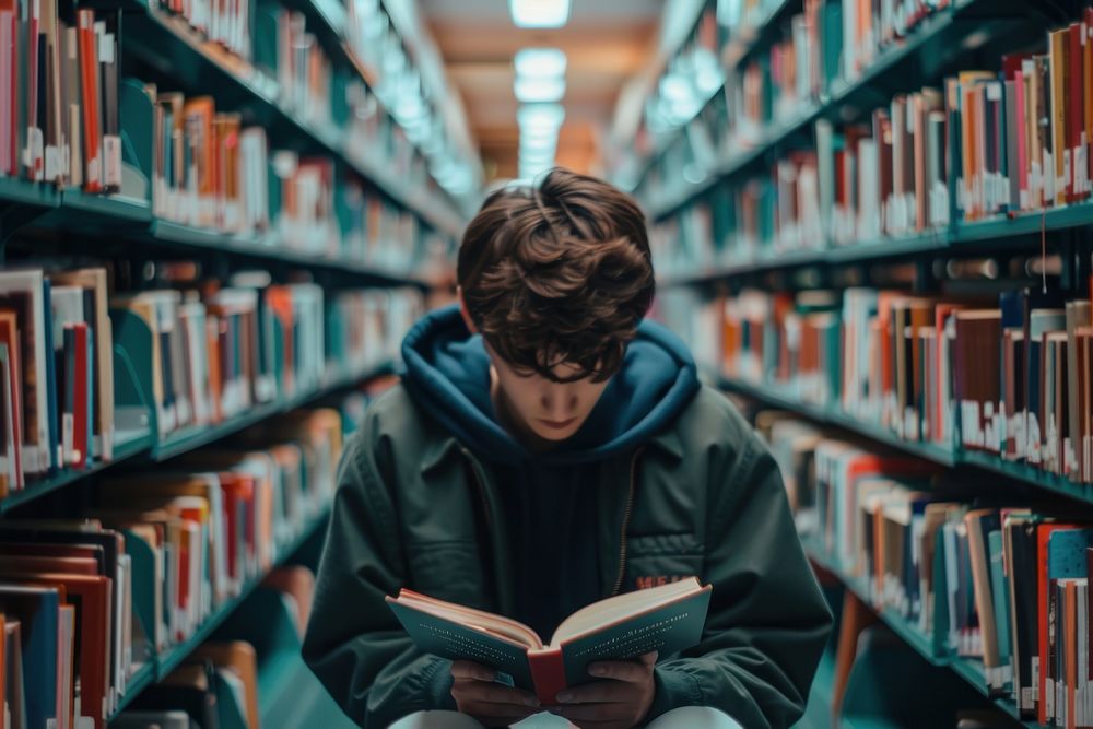 Photo student library reading publication. | Premium Photo - rawpixel