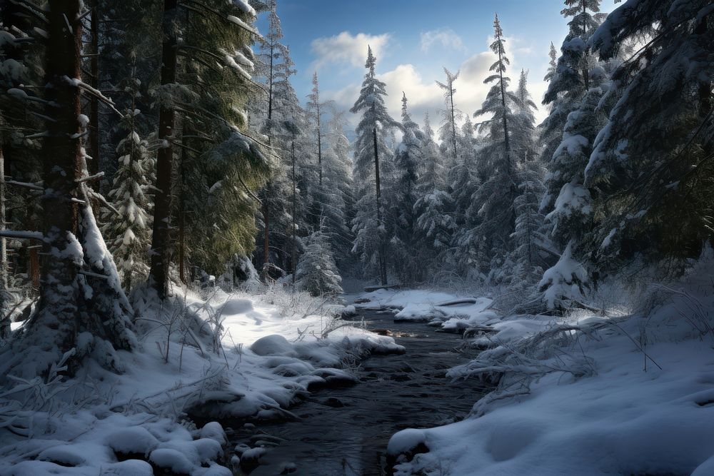 Taiga landscape vegetation wilderness. | Premium Photo - rawpixel