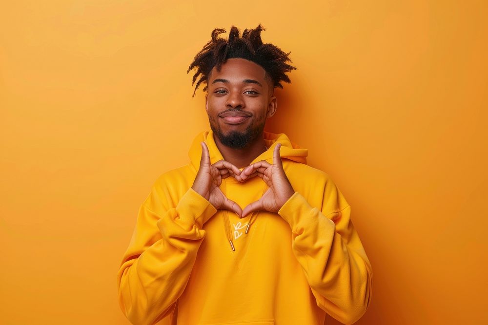 Photo man doing hand heart | Free Photo - rawpixel