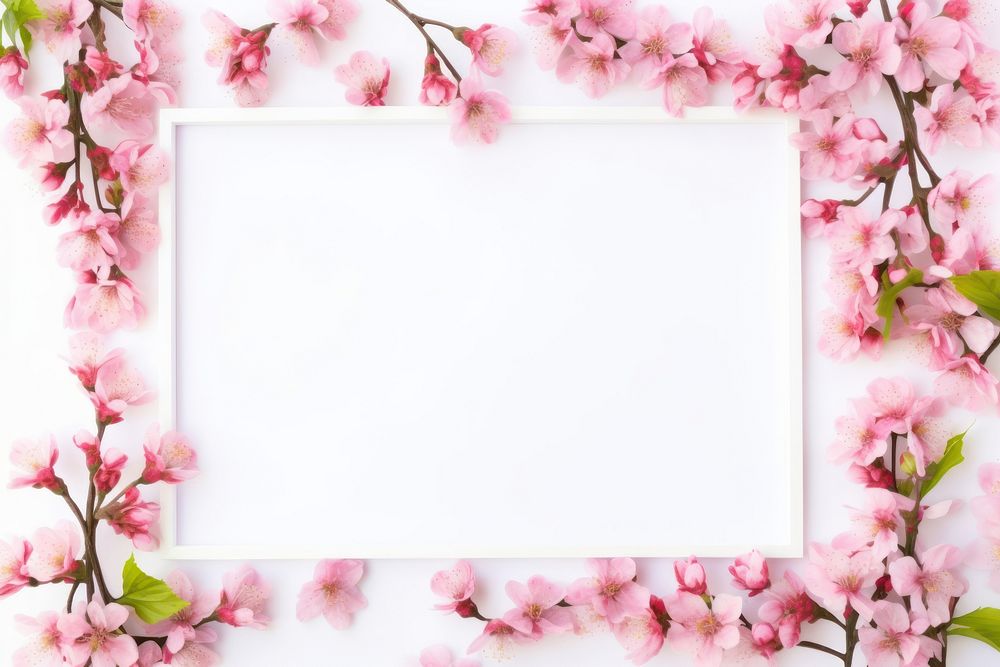 Flower frame flower backgrounds blossom | Free Photo - rawpixel