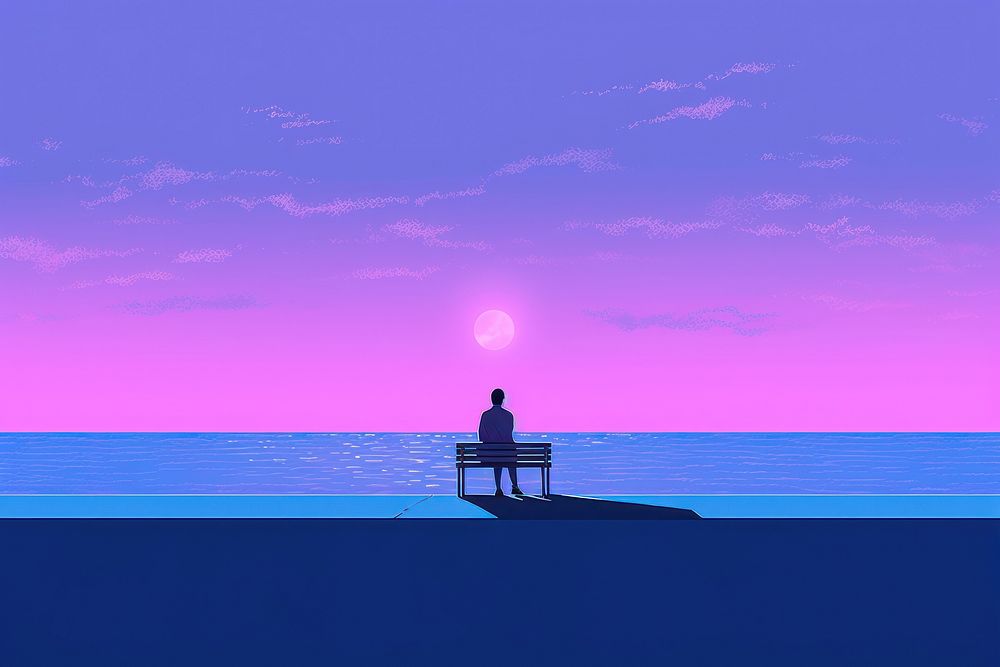 Student purple outdoors horizon. | Premium Photo Illustration - rawpixel