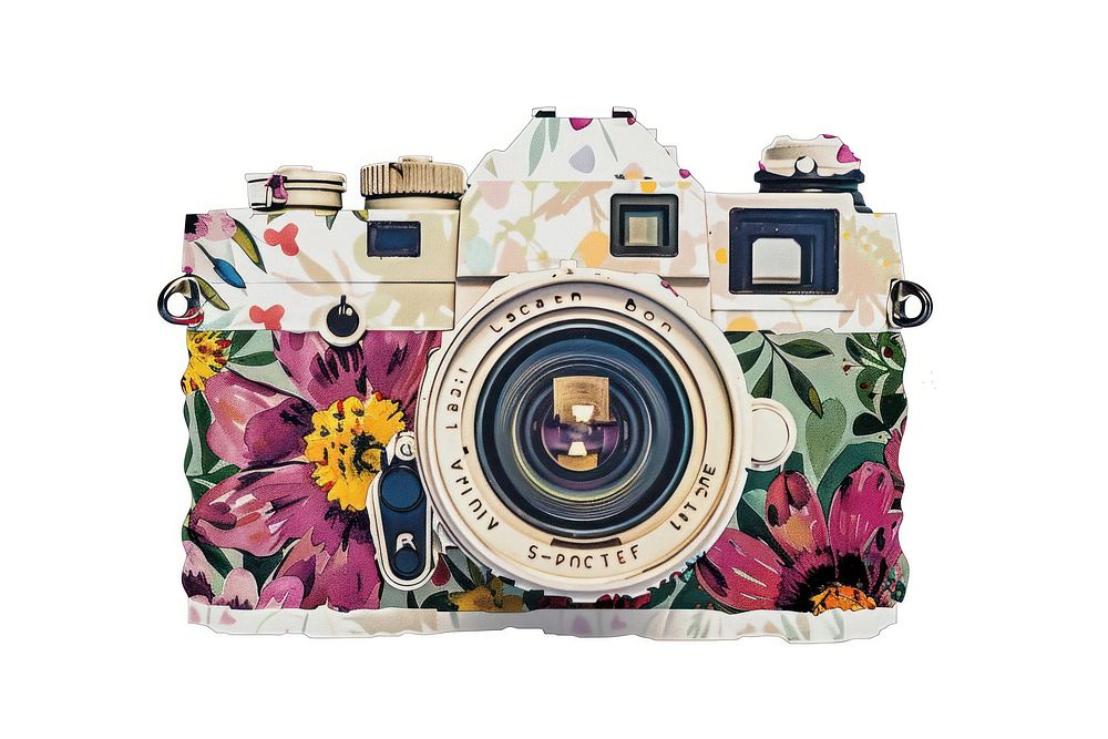 Flower Collage Camera camera flower | Free Photo Illustration - rawpixel