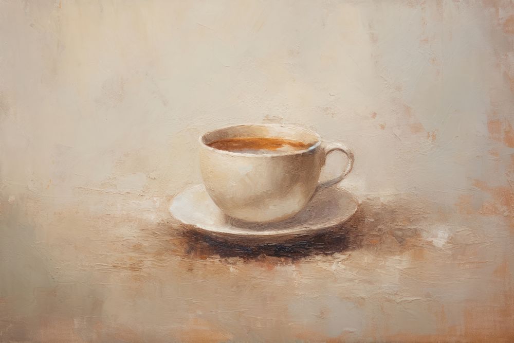 Close pale coffee painting saucer | Premium Photo Illustration - rawpixel