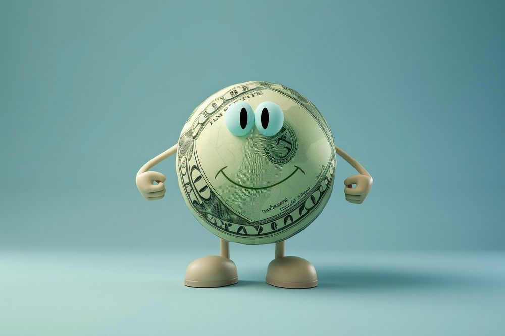 3d Dollar character cartoon anthropomorphic | Premium Photo ...