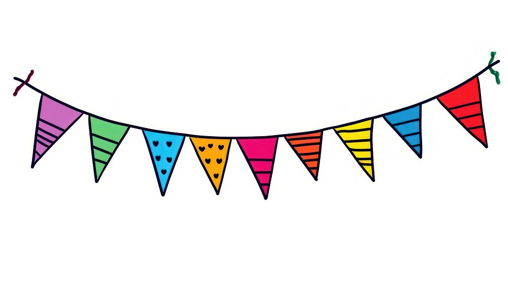 Rainbow trangle flag string banner | Free Photo Illustration - rawpixel
