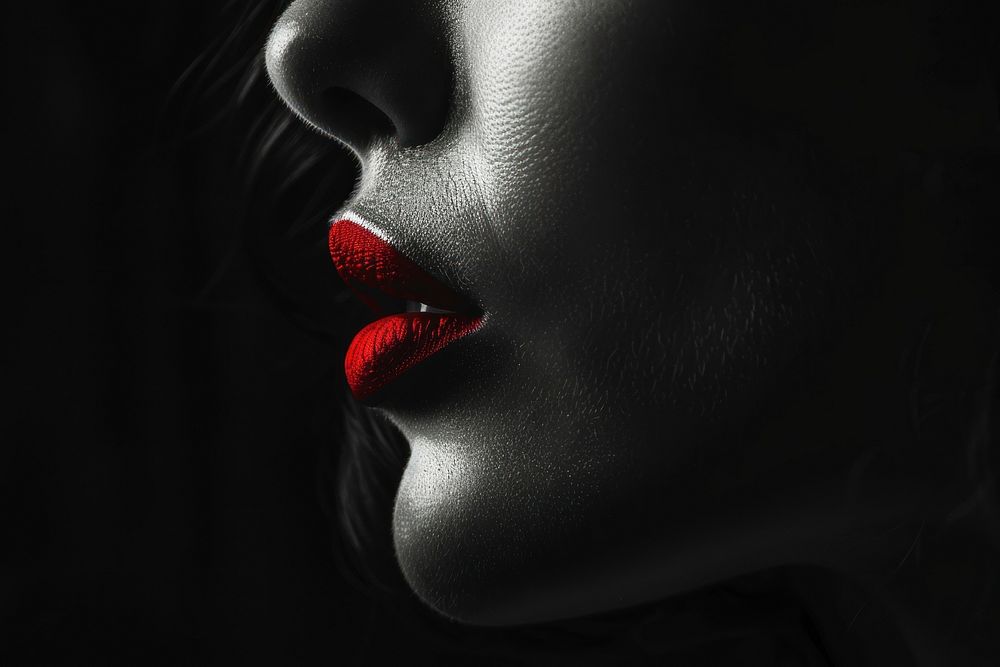 Woman anxiety photography lip portrait. | Premium Photo - rawpixel