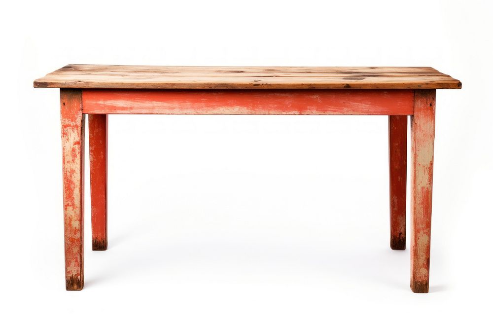 Red wooden table furniture white | Free Photo - rawpixel