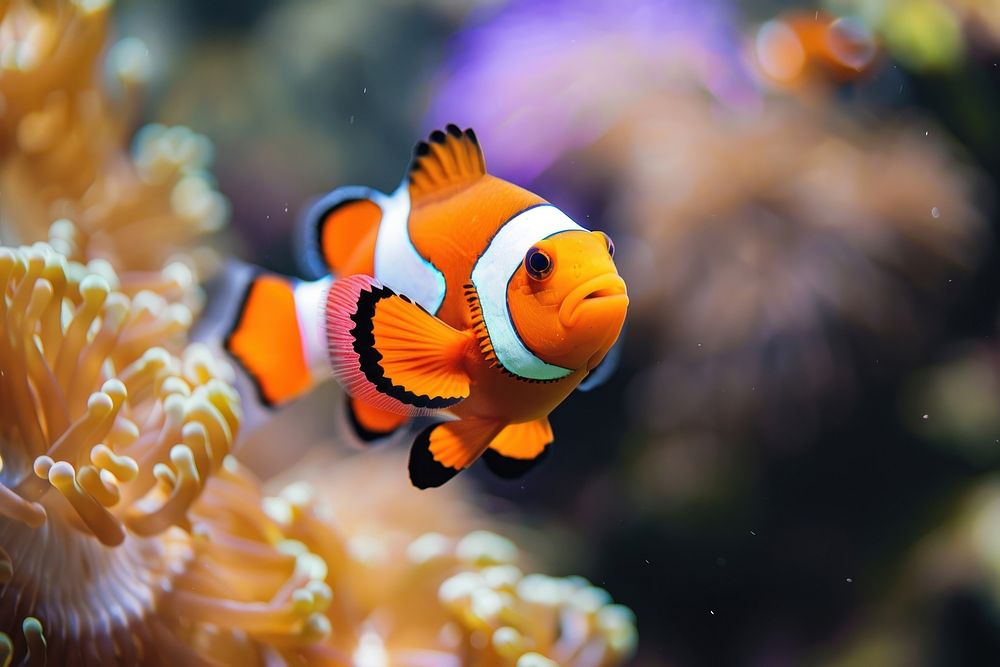 Colorful clown fish outdoors animal | Free Photo - rawpixel