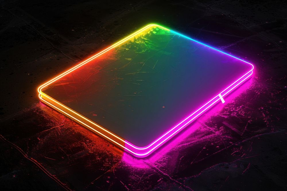Notebook neon light night. | Premium Photo Illustration - rawpixel