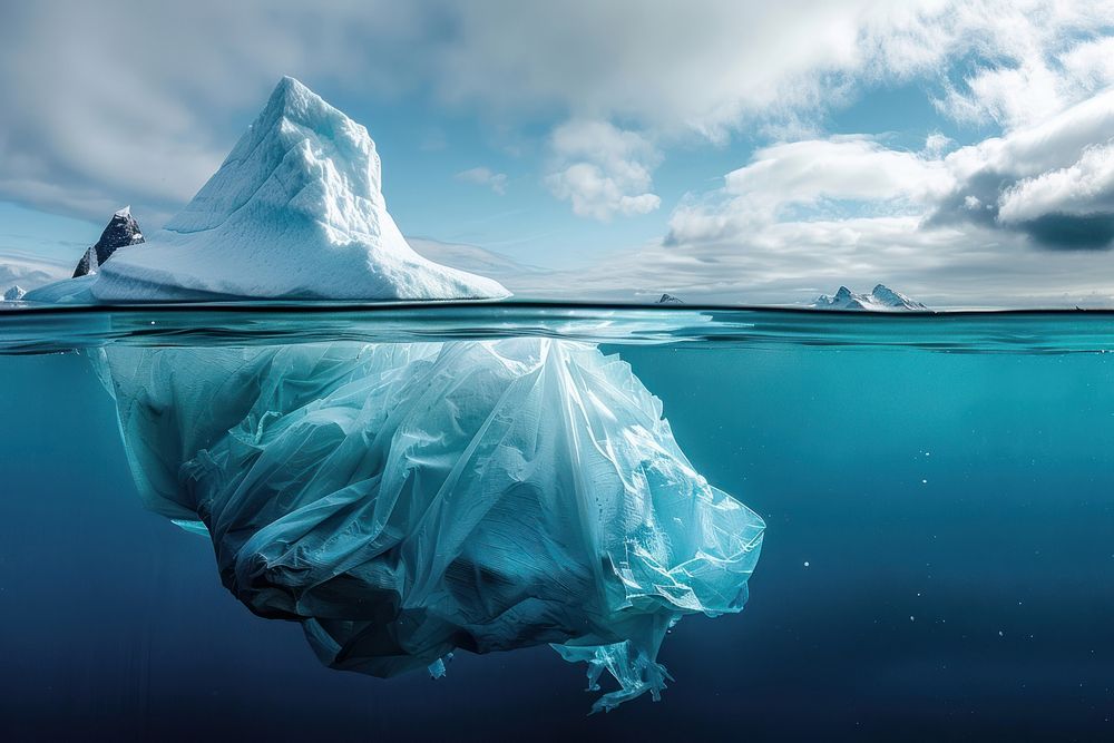 Iceberg plastic bag outdoors nature | Premium Photo Illustration - rawpixel