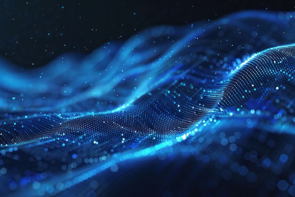 Abstract Particle Technology Background blue | Premium Photo - rawpixel