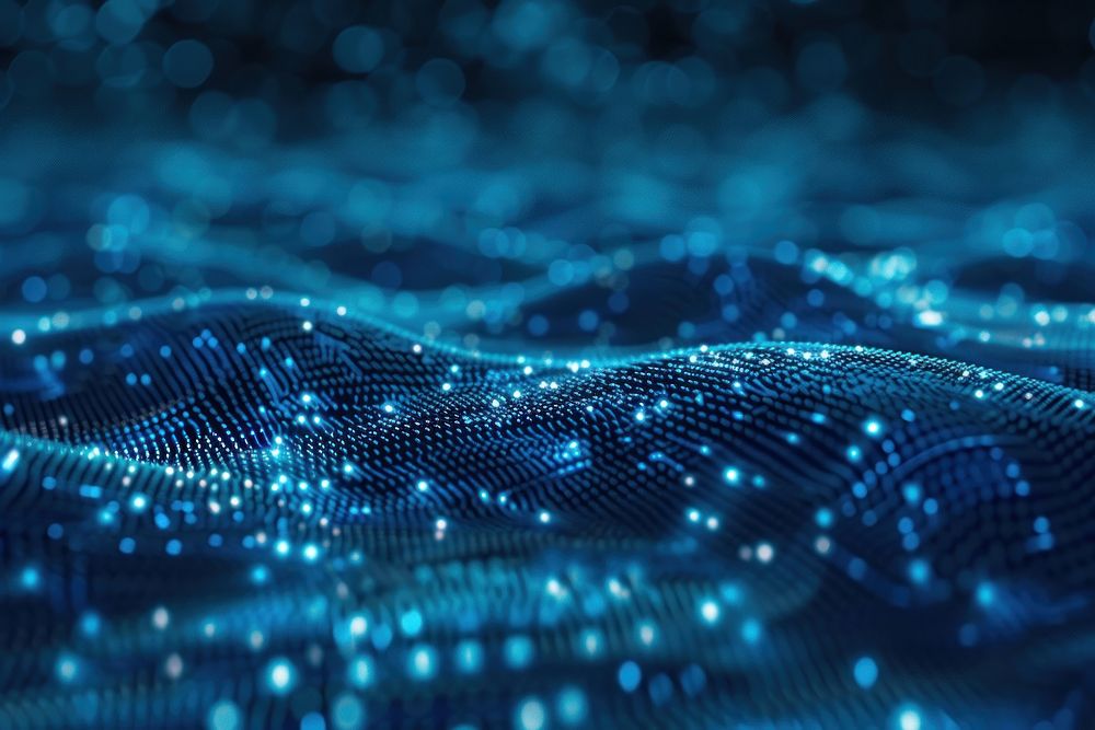 Abstract Particle Technology Background blue | Premium Photo - rawpixel