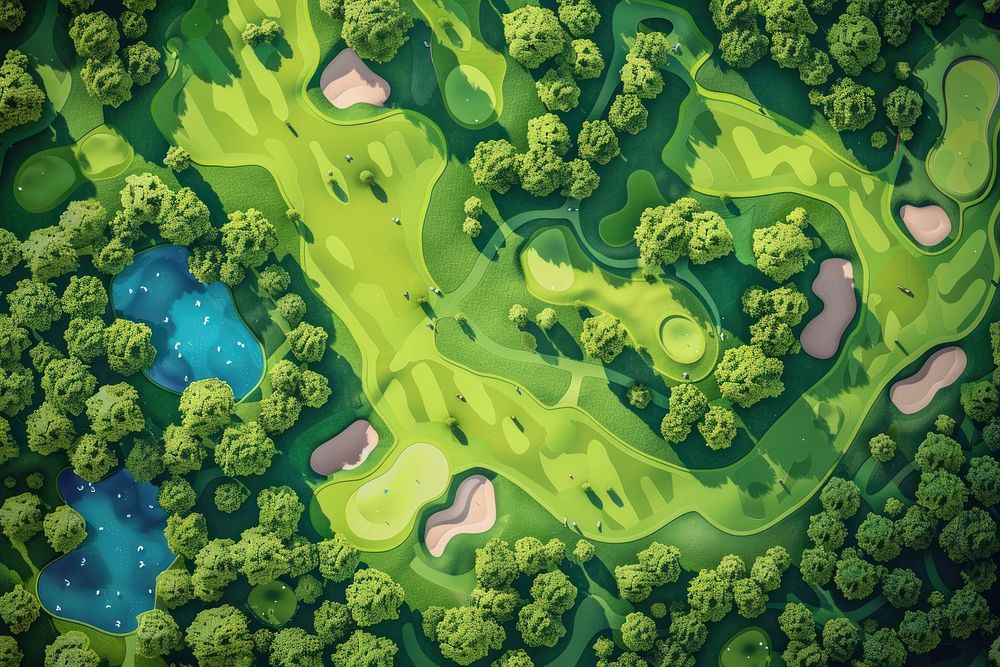 Golf golf course vegetation outdoors. | Free Photo Illustration - rawpixel