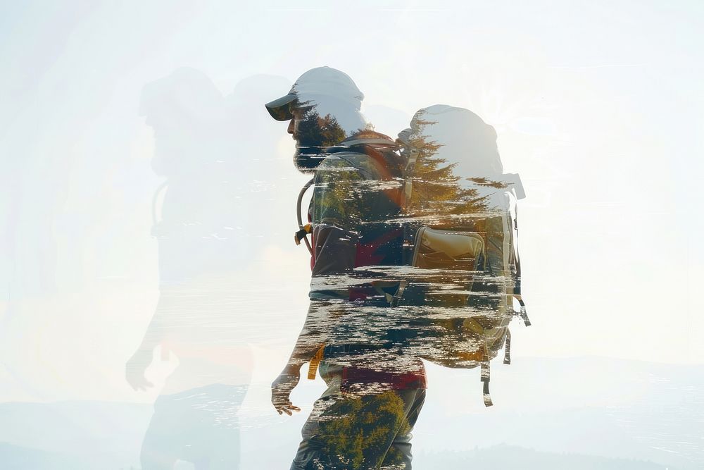 Backpack man backpacking person. | Premium Photo - rawpixel