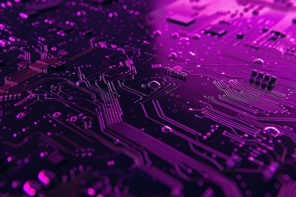 Cyber-security purple electronics hardware person. | Premium Photo ...
