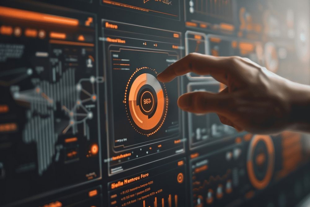 Technology digital virtual interact screen | Premium Photo - rawpixel