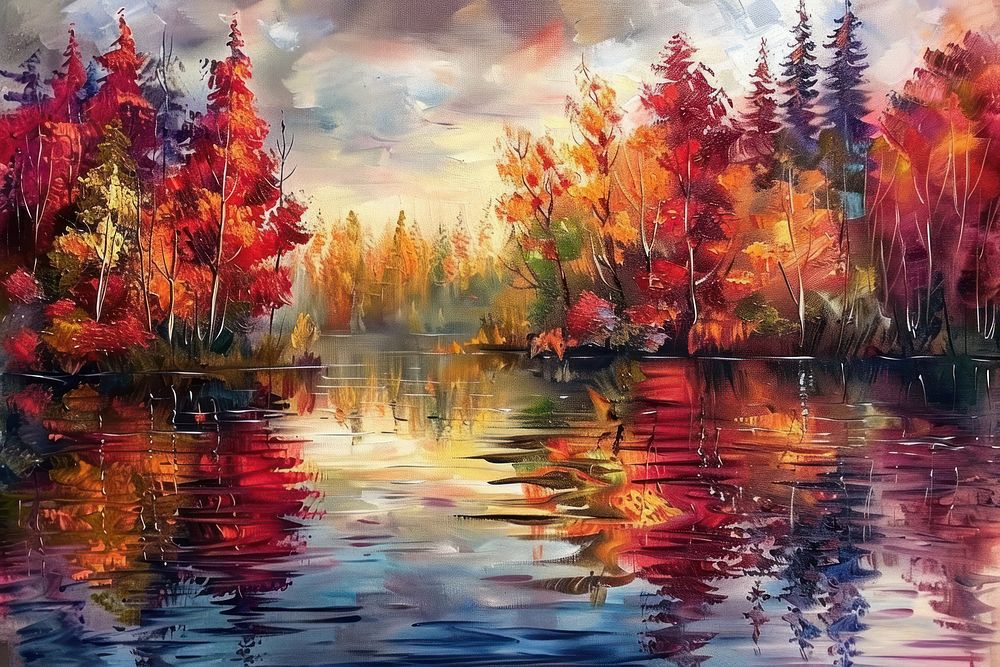 Famous landscape painting art outdoors | Free Photo Illustration - rawpixel