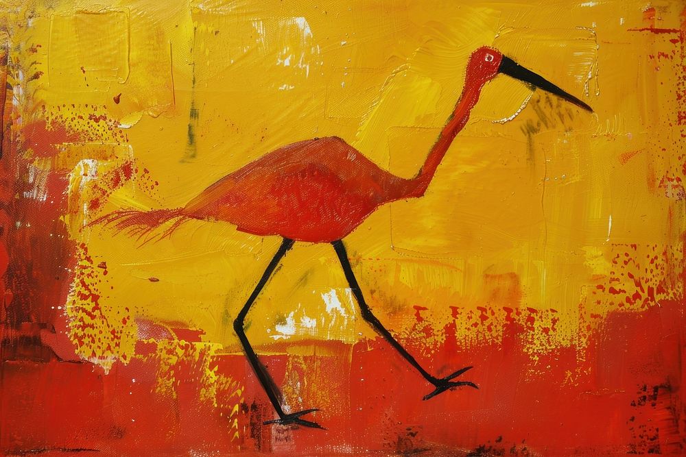 Impressionist bird painting art waterfowl. | Free Photo Illustration ...