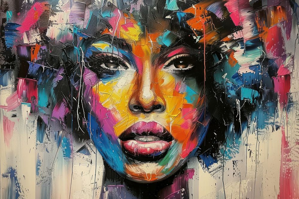 Impressionist black woman painting art | Free Photo Illustration - rawpixel