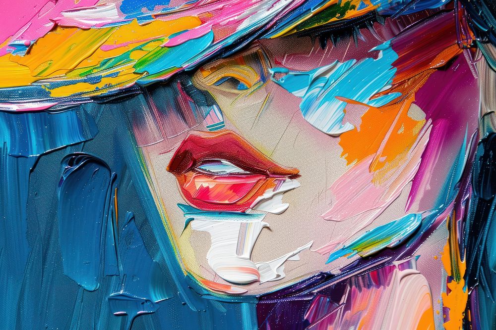 Woman diversity painting art modern | Free Photo Illustration - rawpixel