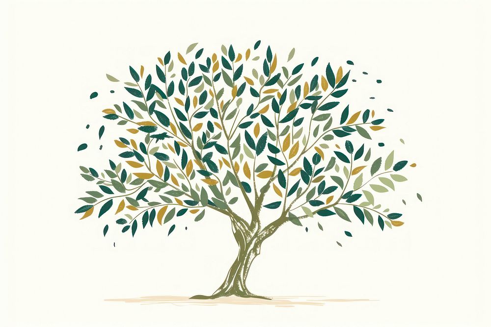 Olive tree flat illustration art | Premium Photo Illustration - rawpixel
