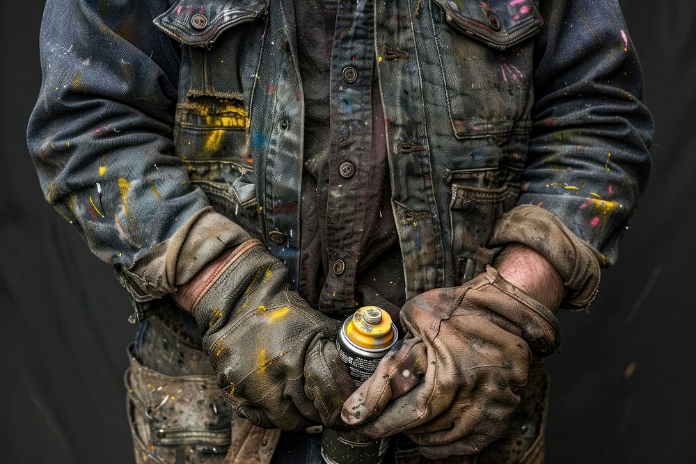 Painter holding spray paint clothing | Free Photo - rawpixel