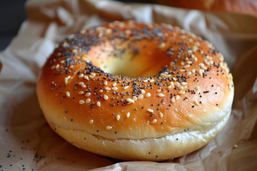 Bagel bread food. | Premium Photo - rawpixel