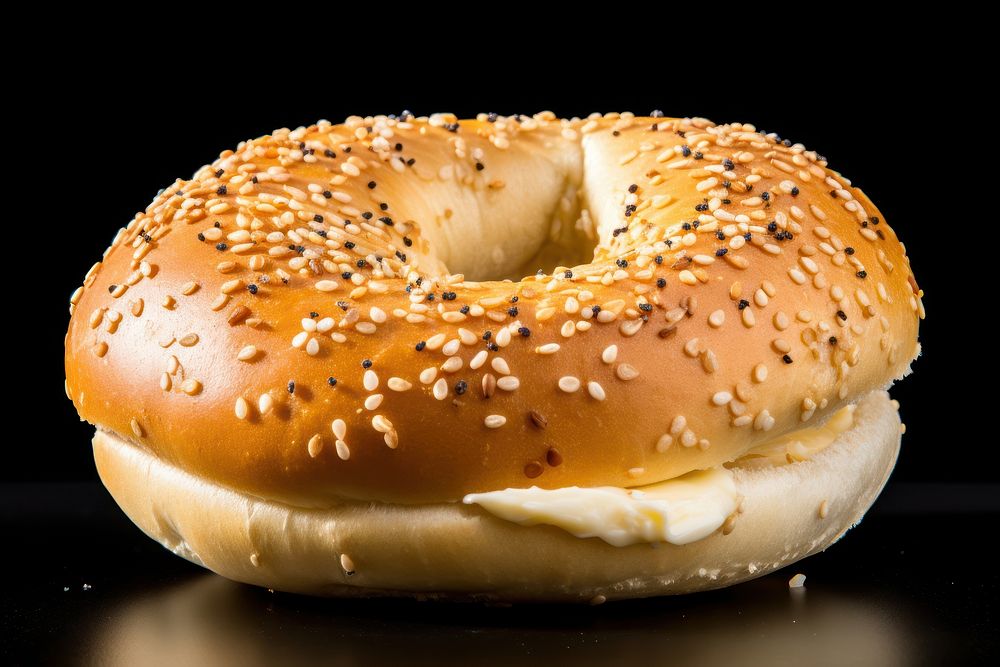 Bagel bread food. | Premium Photo - rawpixel