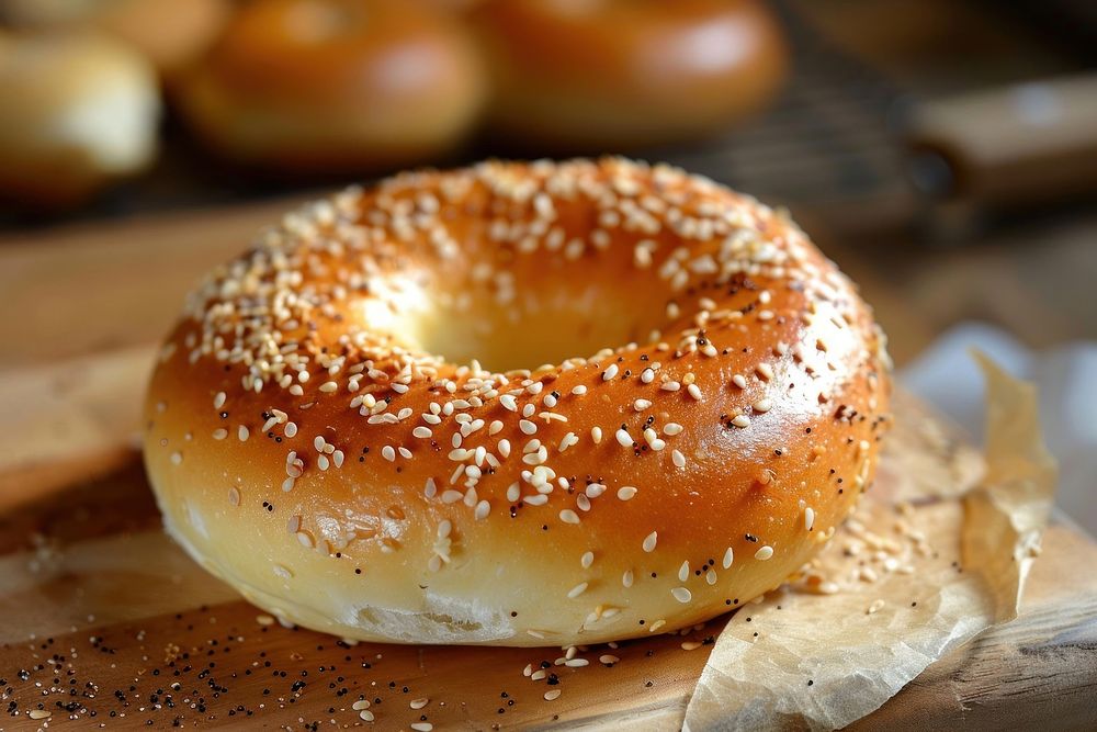 Bagel bread food. | Free Photo - rawpixel