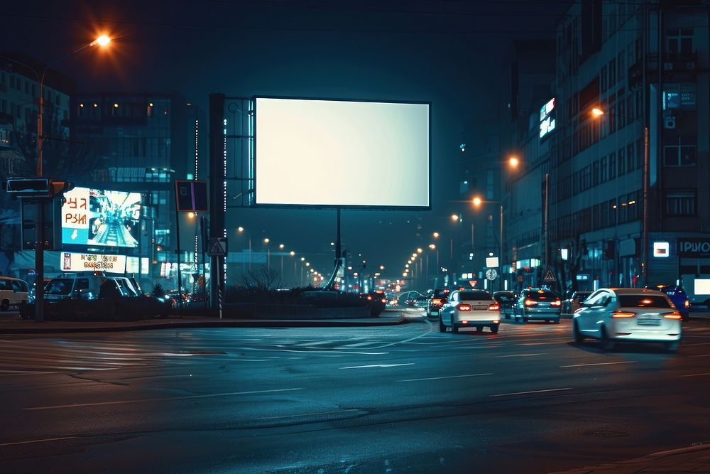Blank banner mockup junction traffic | Free Photo - rawpixel