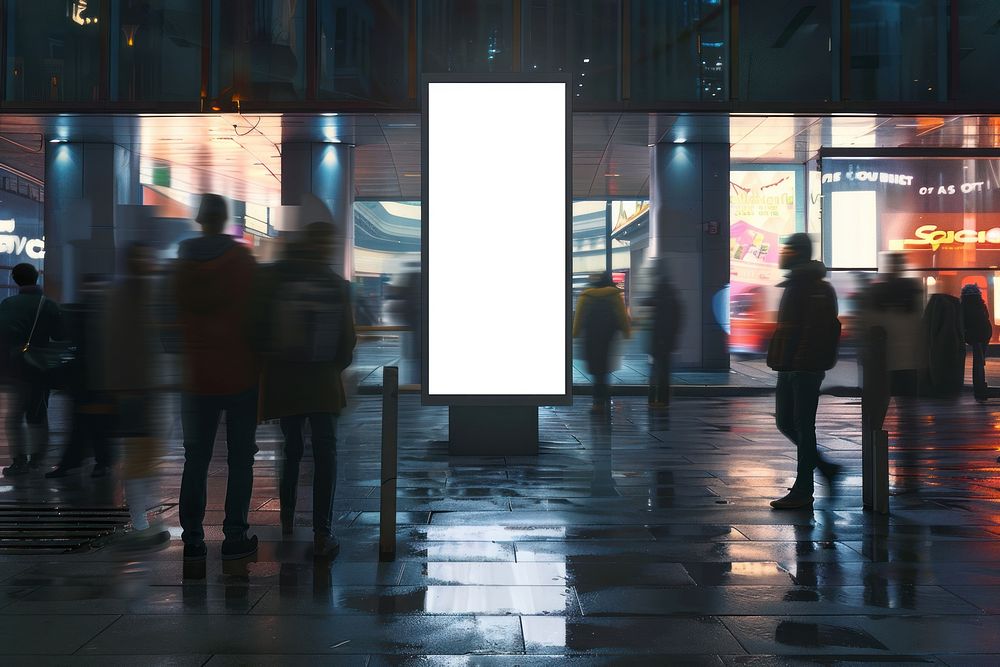Blank led screen pillar mockup | Free Photo - rawpixel