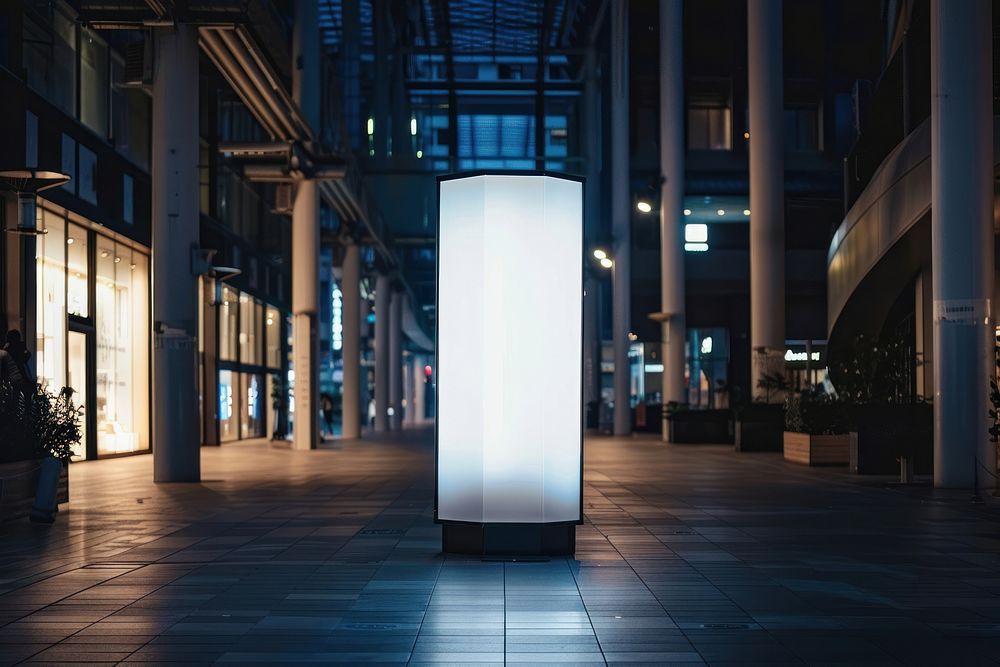 Blank led screen round pillar | Premium Photo - rawpixel