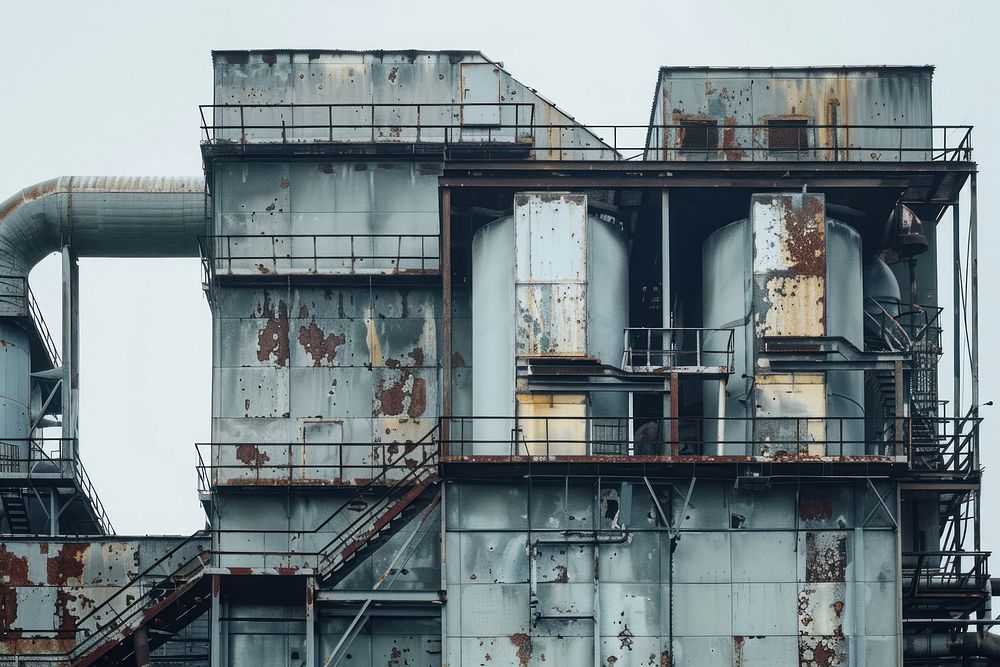 Industry exterior architecture corrosion building. | Free Photo - rawpixel