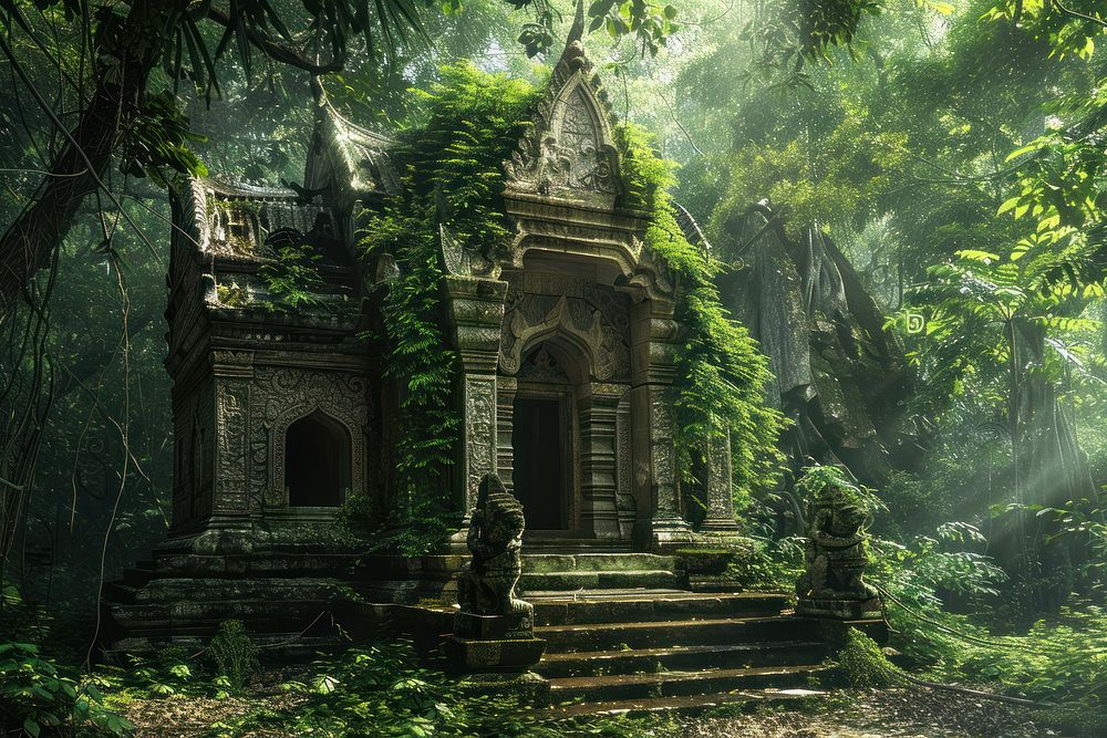 Jungle architecture vegetation rainforest. | Premium Photo - rawpixel