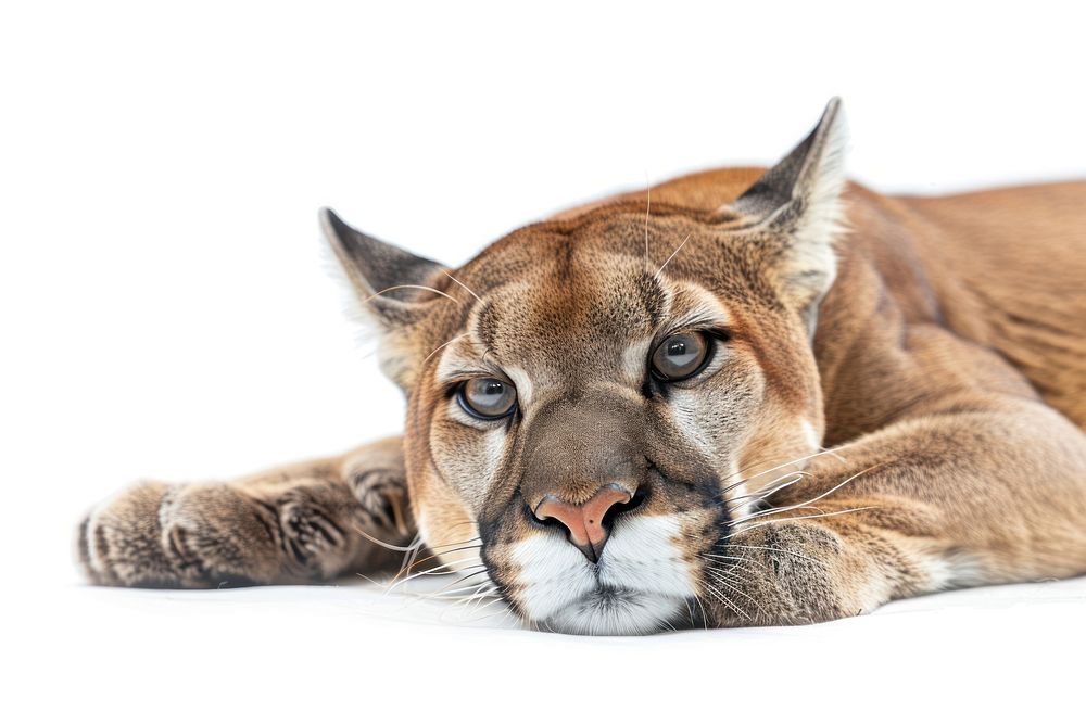 Puma laying wildlife animal mammal. | Free Photo - rawpixel